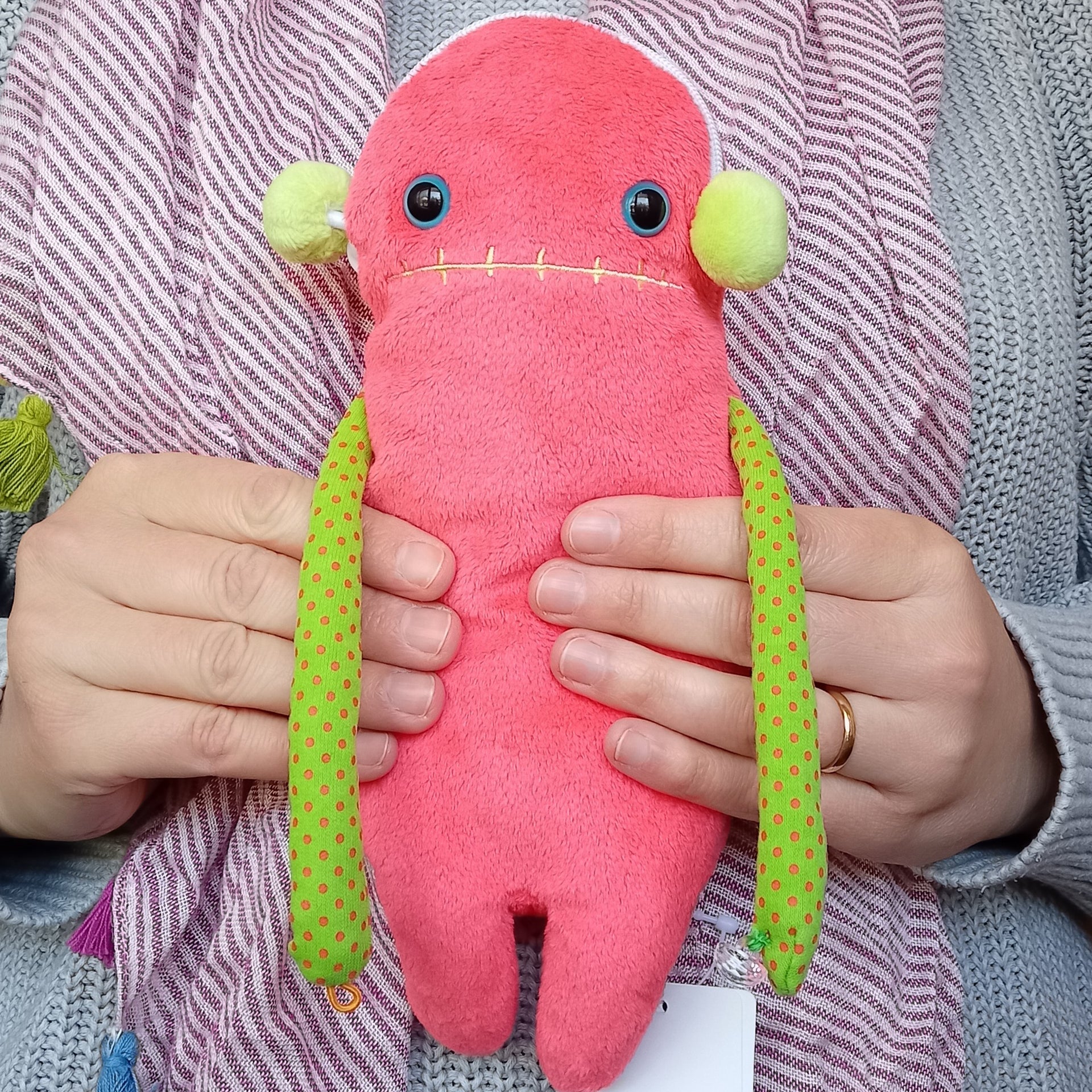 Mokeke Plush Pencil Case - various colours (24cm) · Disco Waffle